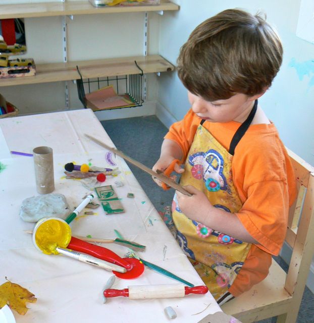 The Art Pantry: Clay Exploration, Leaf Prints, and Sculpture