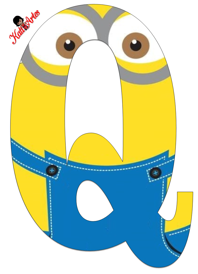 Lindo Alfabeto de Minions. - Oh my Alfabetos!