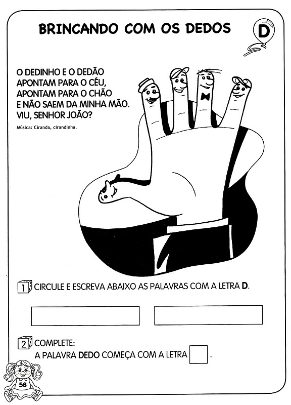 Pedagógiccos: Atividades para trabalhar a letra D