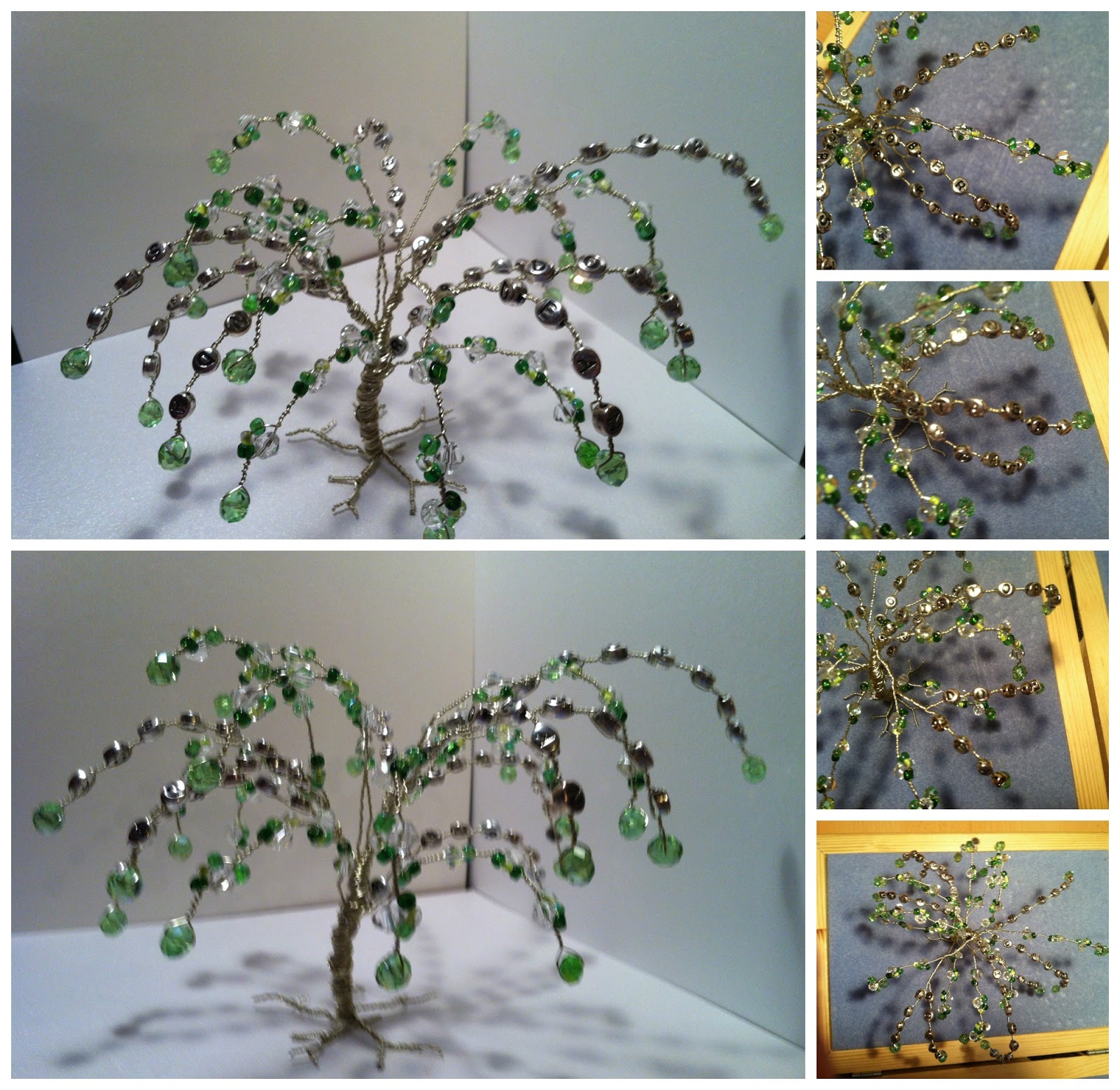 AngelusCrafts: Beaded Wire Trees