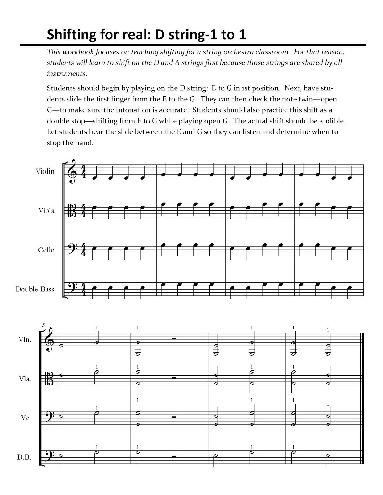 Orchestra Classroom: Next Project: Shifting Method