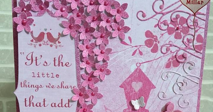 Shine Bright and Create: Monochrome card - shades of pink