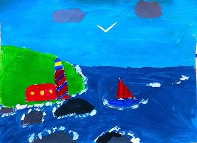 Expression of Imagination: Maud Lewis Inspired Folk Art by Grade 6
