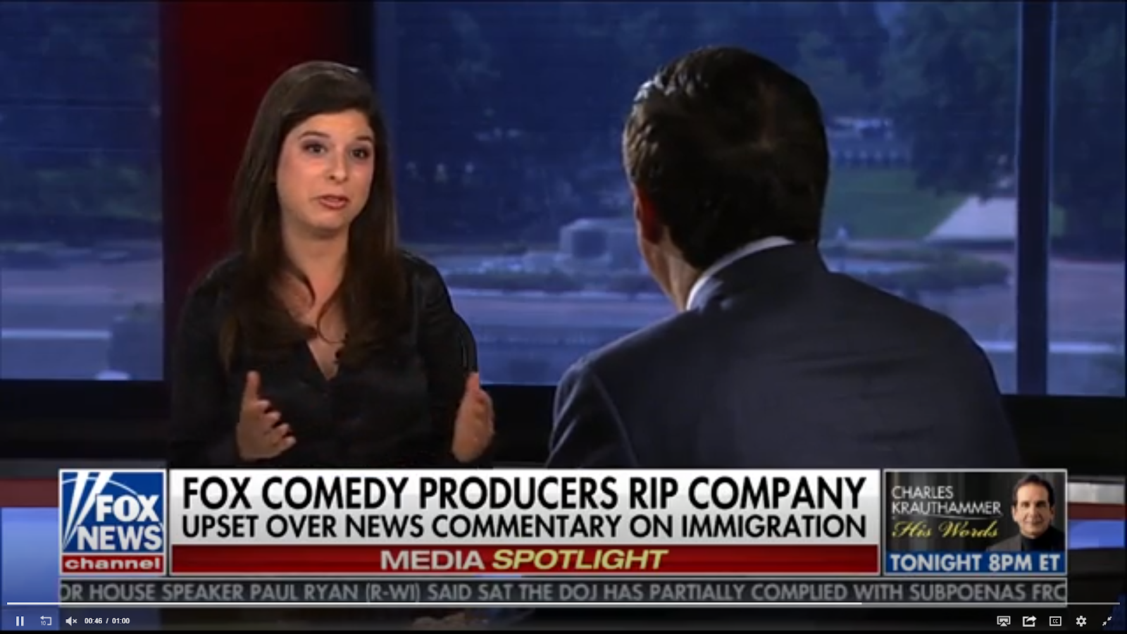 Ladies in Satin Blouses: Sara Fischer - black satin blouse