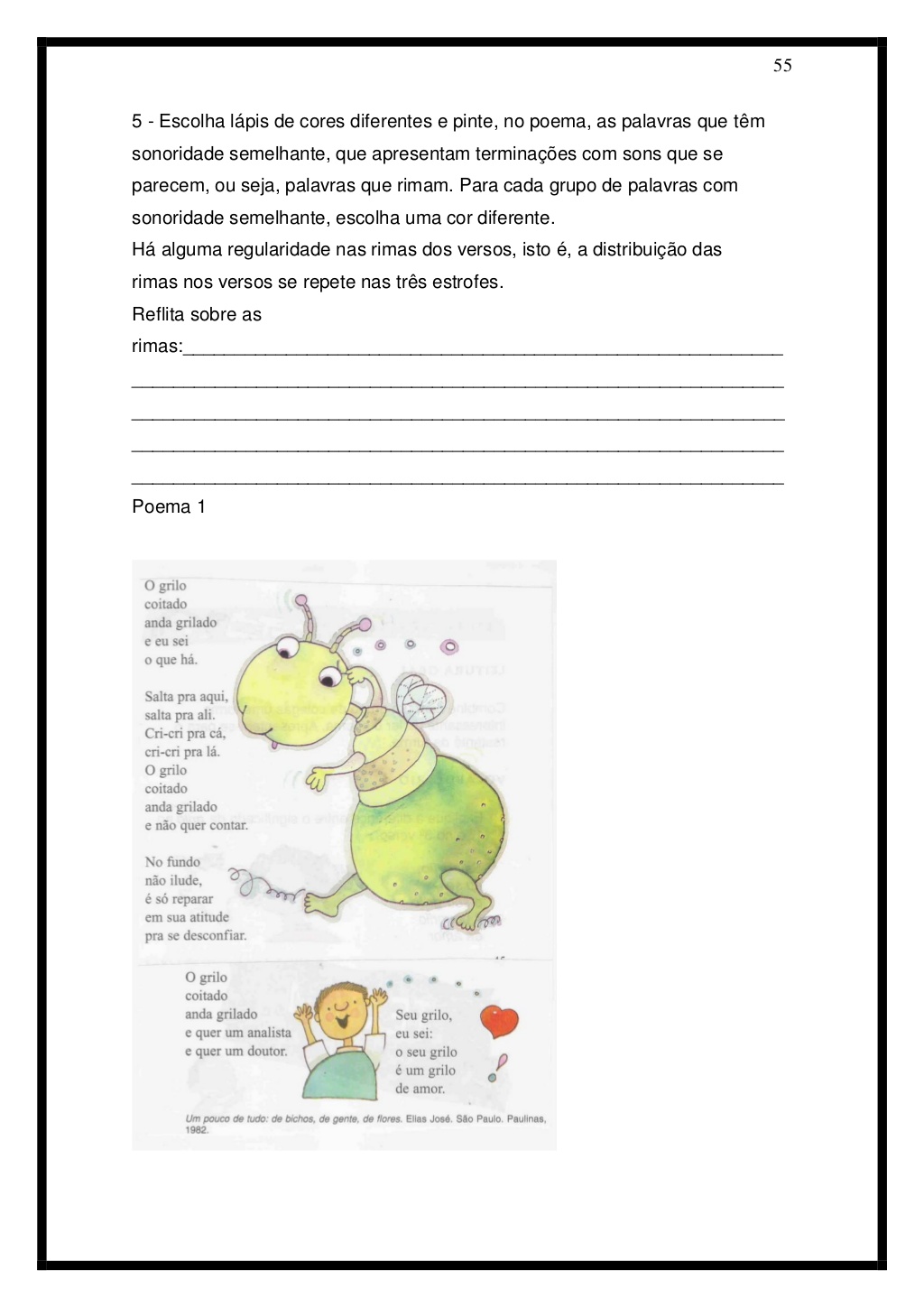 Atividade Genero Textual Poema 4 Ano - EDUCA