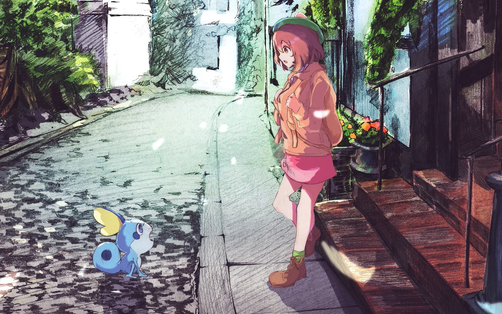 Pokemon Sword and Shield, Sobble, Female, Pokemon Trainer, 4K, #53 ...
