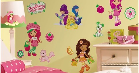 STRAWBERRY SHORTCAKE BEDROOMS DECOR - BEDDING SET - BEDROOM DECORATING ...