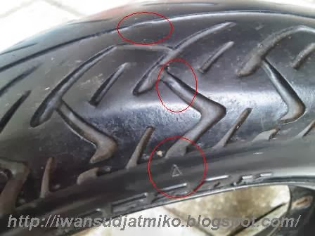 Motorcycle: Membaca Tread Wear Indicator ( TWI ) Ban Motor