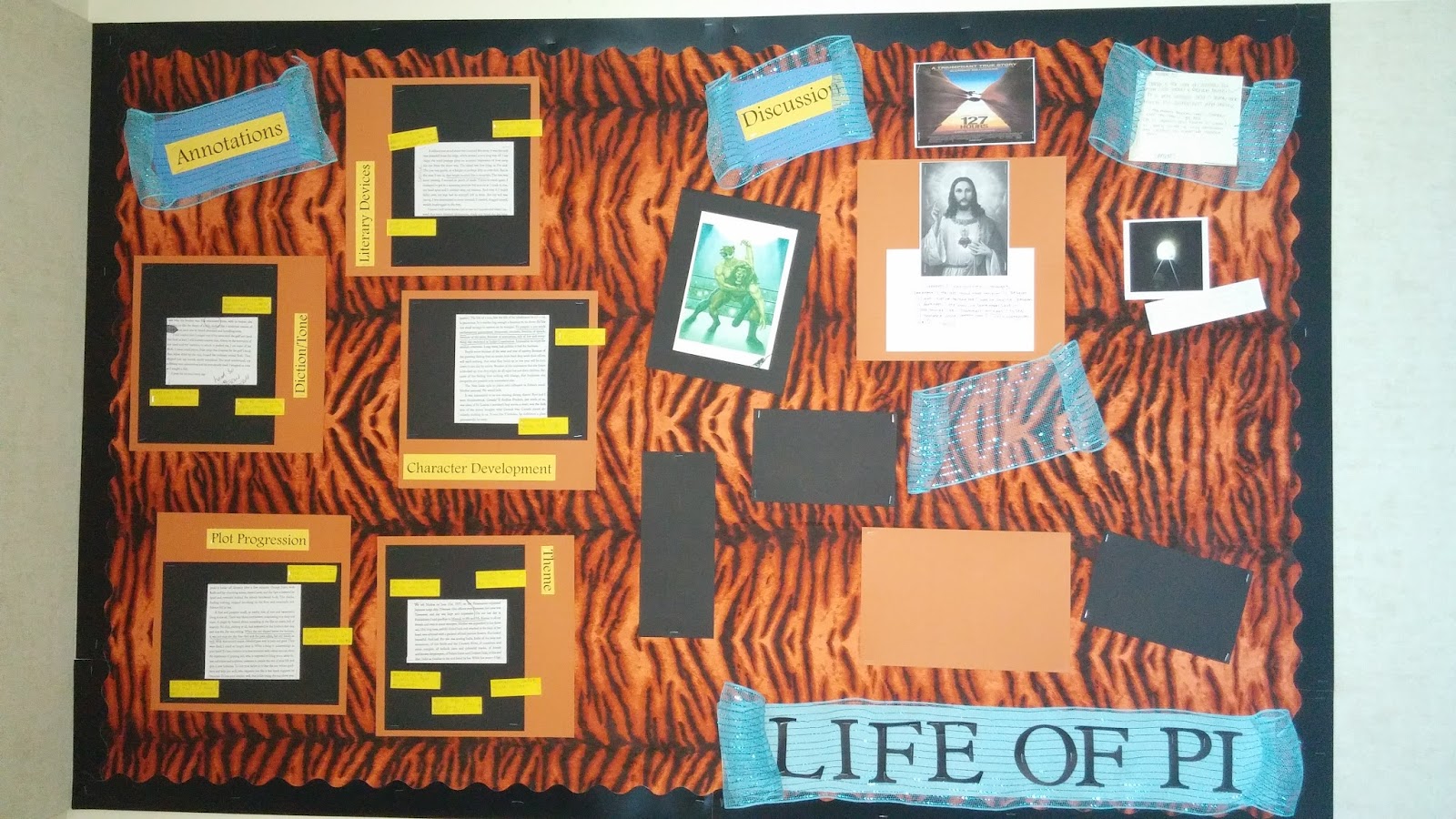 Mrs. Robison's Blog: Life of Pi Bulletin Board
