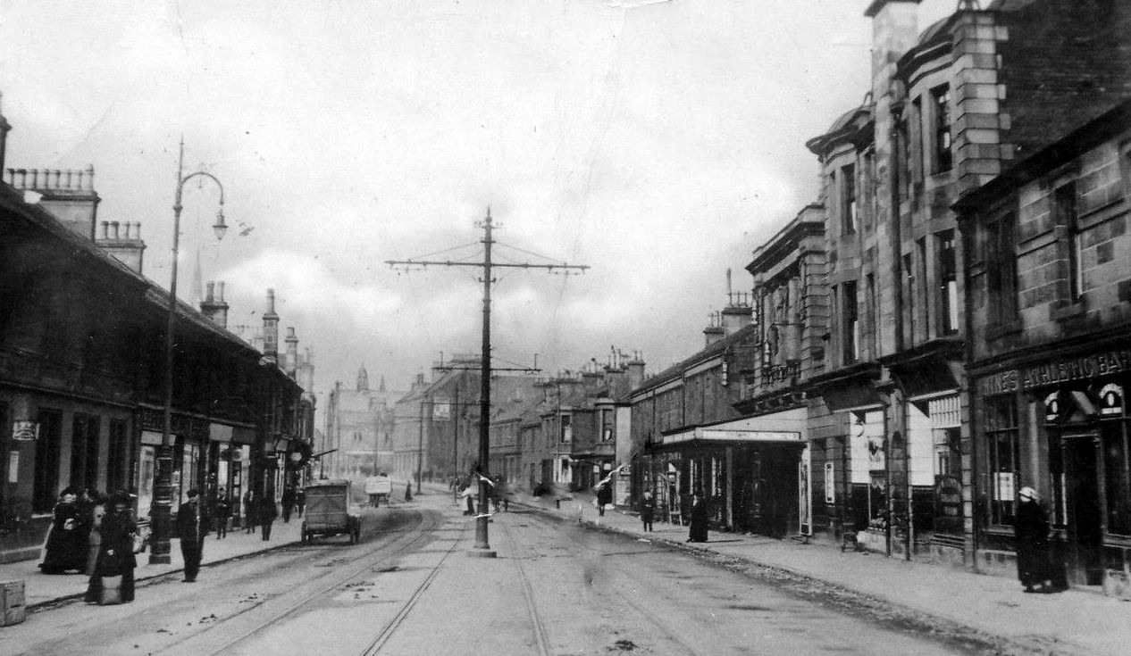 Tour Scotland: Old Photograph Windmill Street Motherwell Scotland