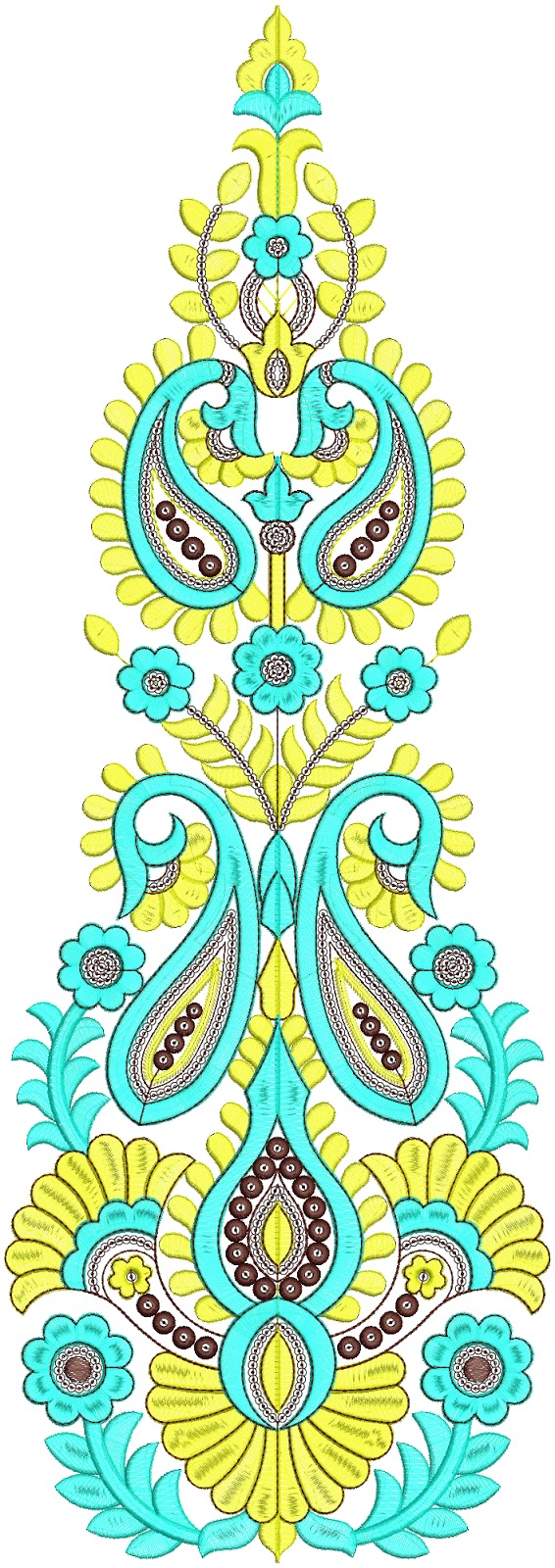 EmbDesignTube: Heavy Embroidered Traditional Long Kali Patches