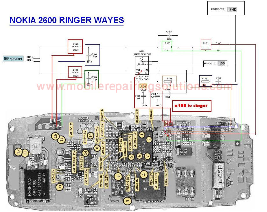 Mobile Repairing Solutions: Nokia 2600 Ringer or Buzzer Ways / Jumper ...