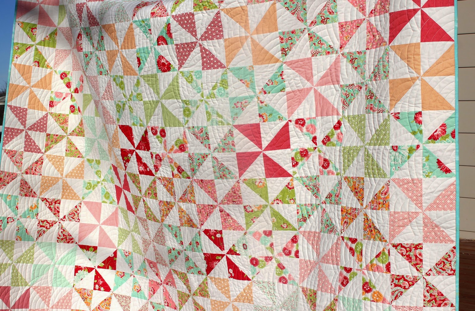Girls in the Garden: Pinwheel Quilt