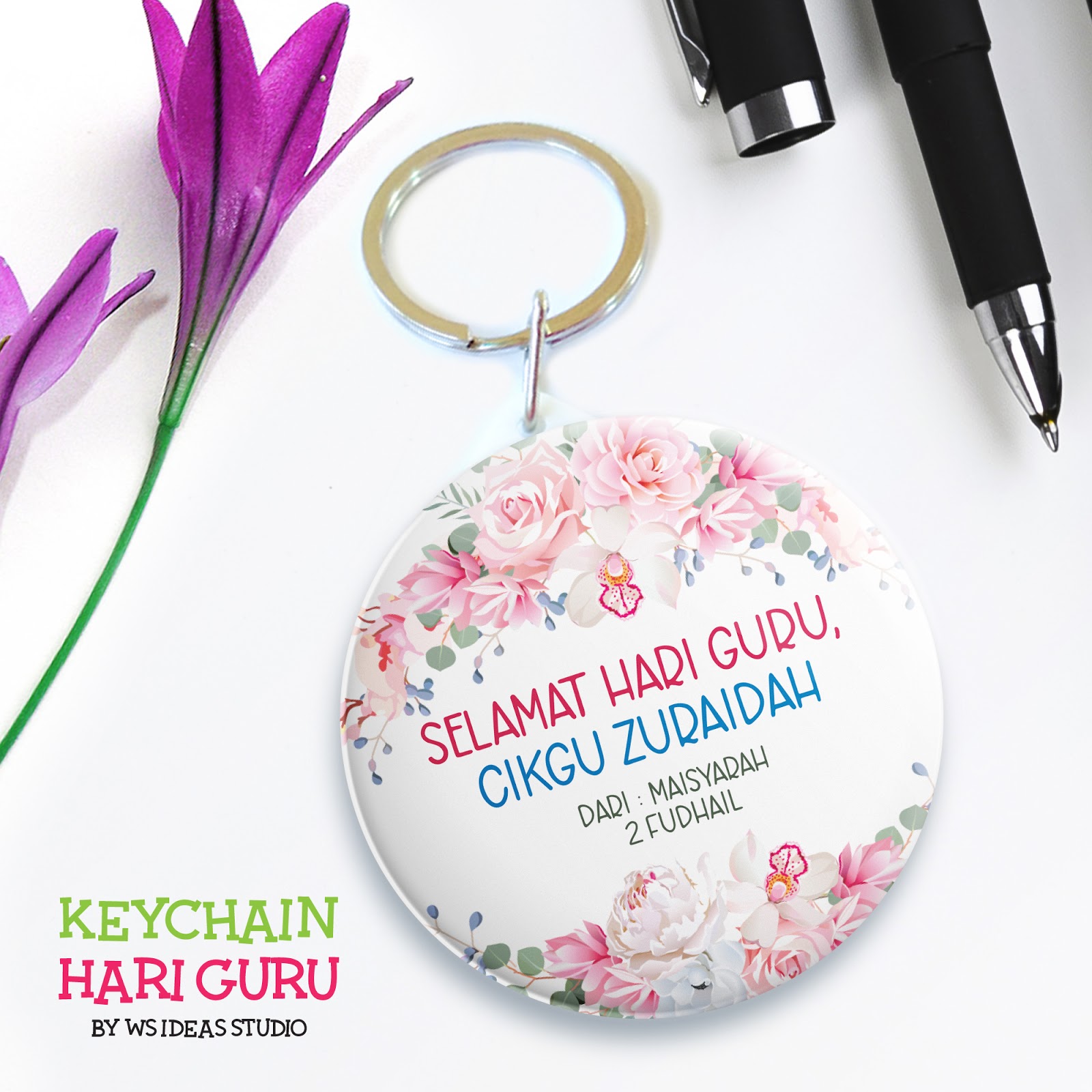 Wedding Stuff Malaysia: Keychain Hari Guru 2019