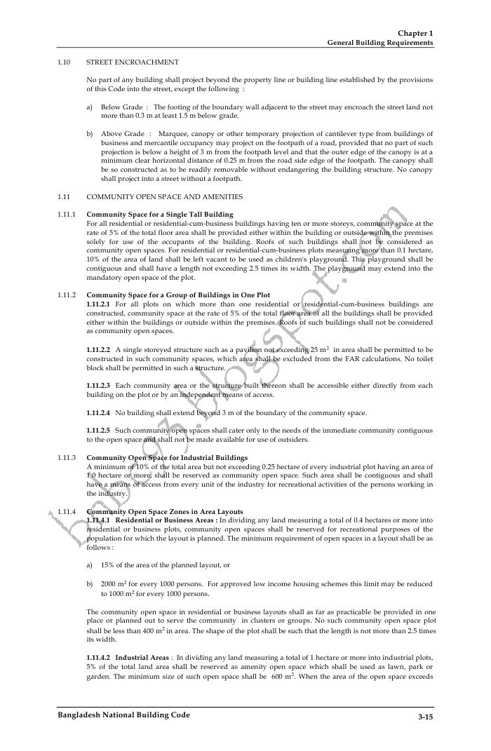Bangladesh National Building Code: PART THREE: Chapter 1: General ...