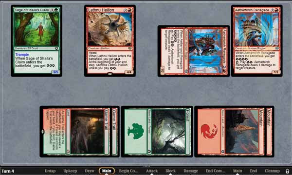 Magic the Gathering Adventures: Solitaire Standard: Kaladesh Red Green ...