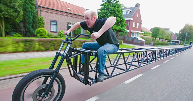 Man Rides a 36 Meter-Long Bicycle. ~ CuriousMag