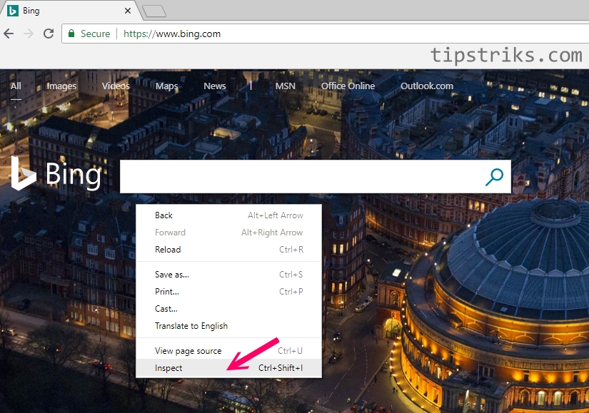 Cara Menyimpan Foto/Gambar Dari Tampilan Halaman Bing. | Cara Tepat