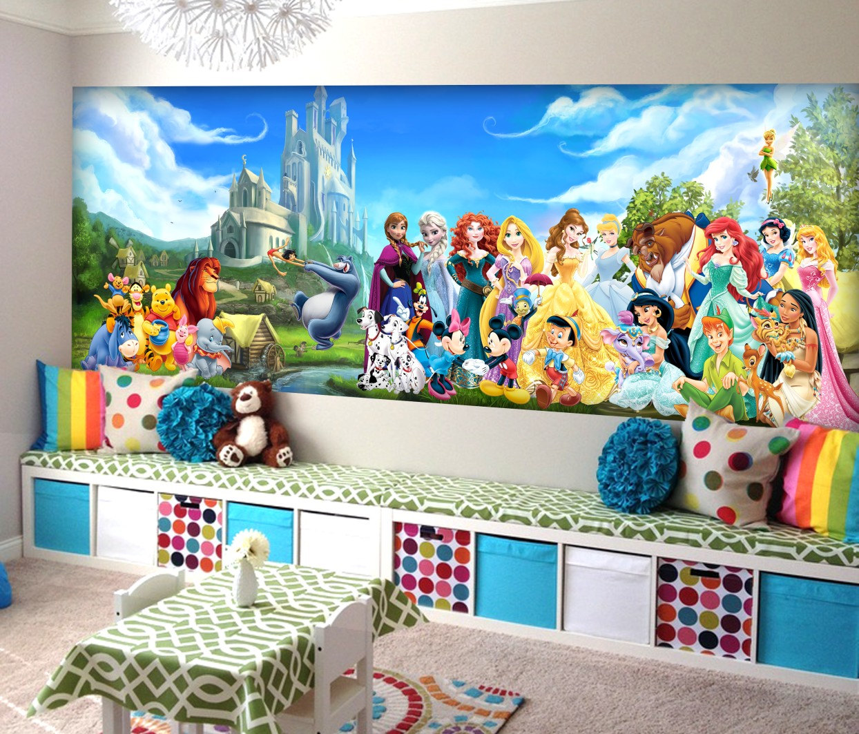 Disney Characters Wall Mural