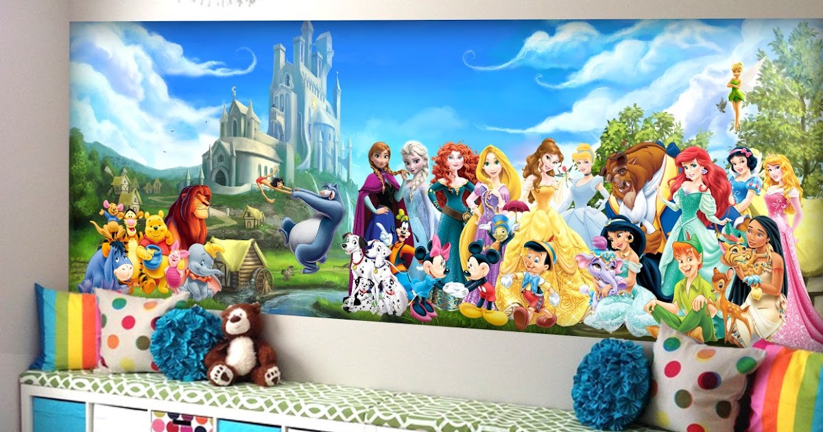 Disney Characters Wall Mural