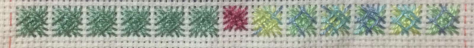 Queenie's Needlework: Sunday Stitch School - Lesson 14: Norwich Stitch