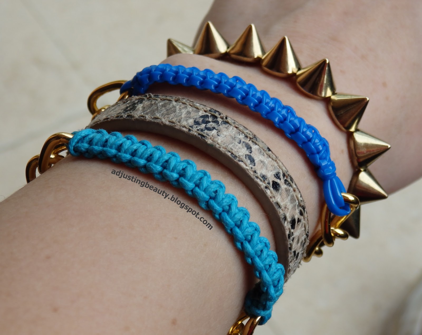 DIY: Cobra braid bracelets - Adjusting Beauty