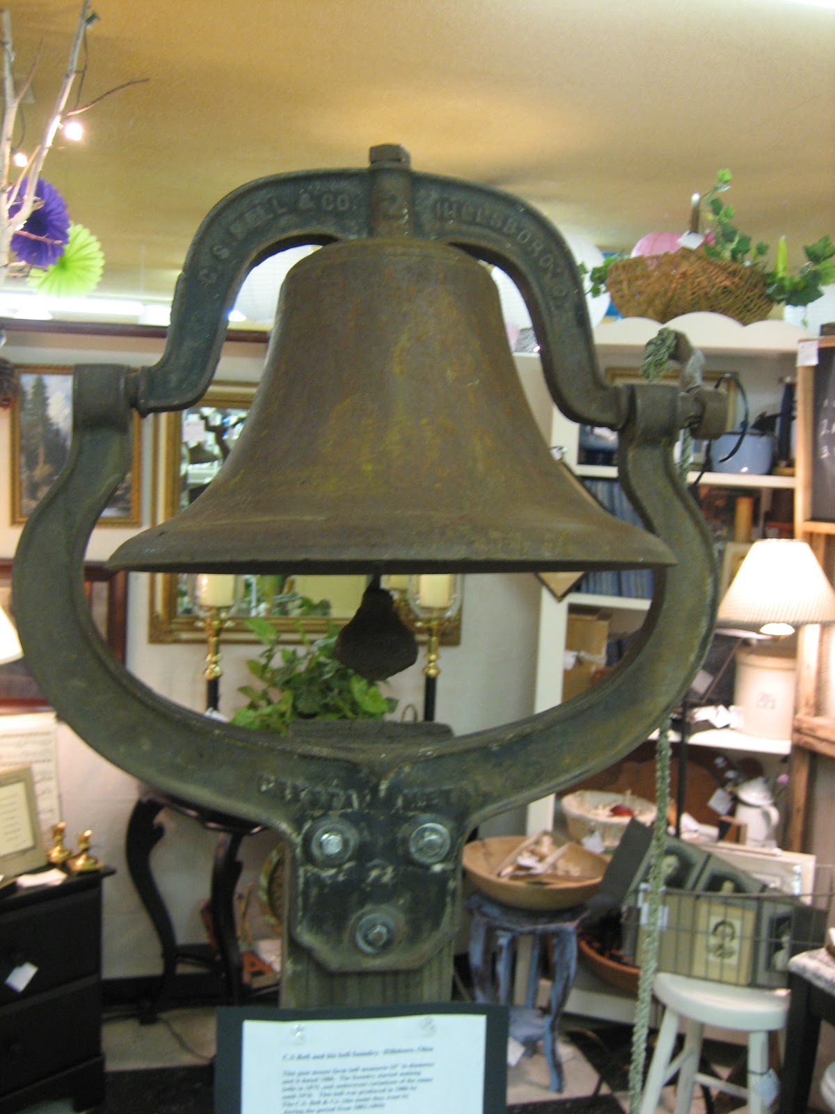 Charlotte's Web Antiques: FABULOUS FARM BELL