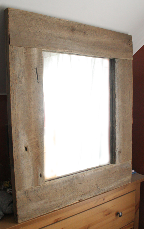The Great McLellan Adventure!!: BARN BOARD MIRROR