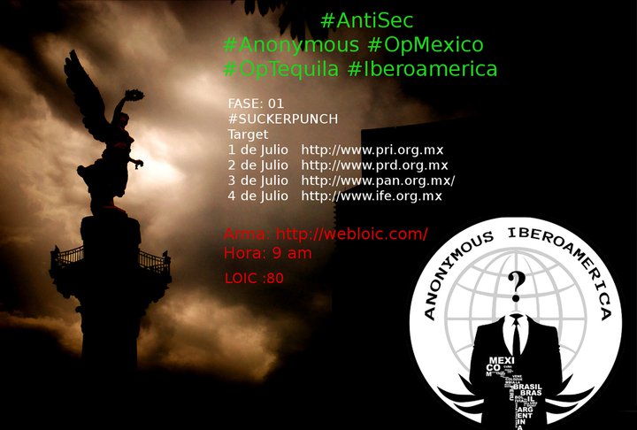 SEGURIDAD INFORMATICA: #AntiSec Mexico