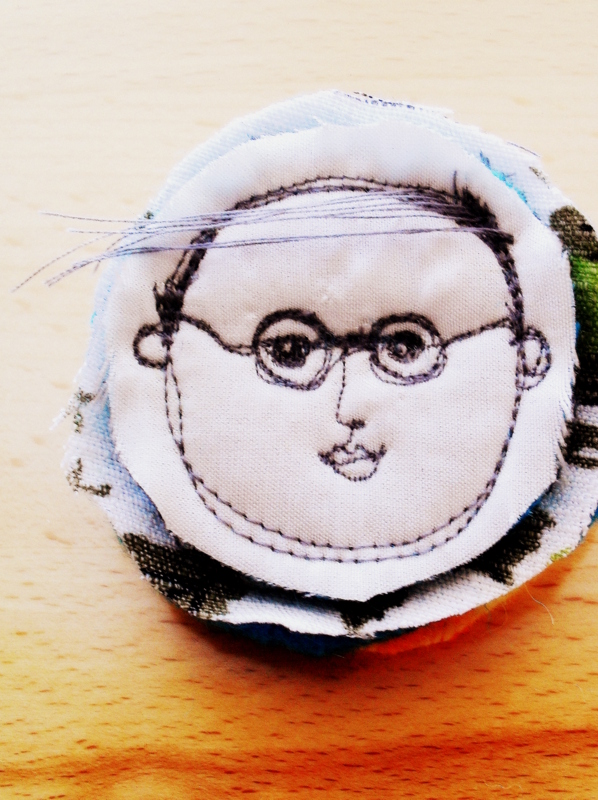 a little vintage doll: A Comb Over and messy thread drawing