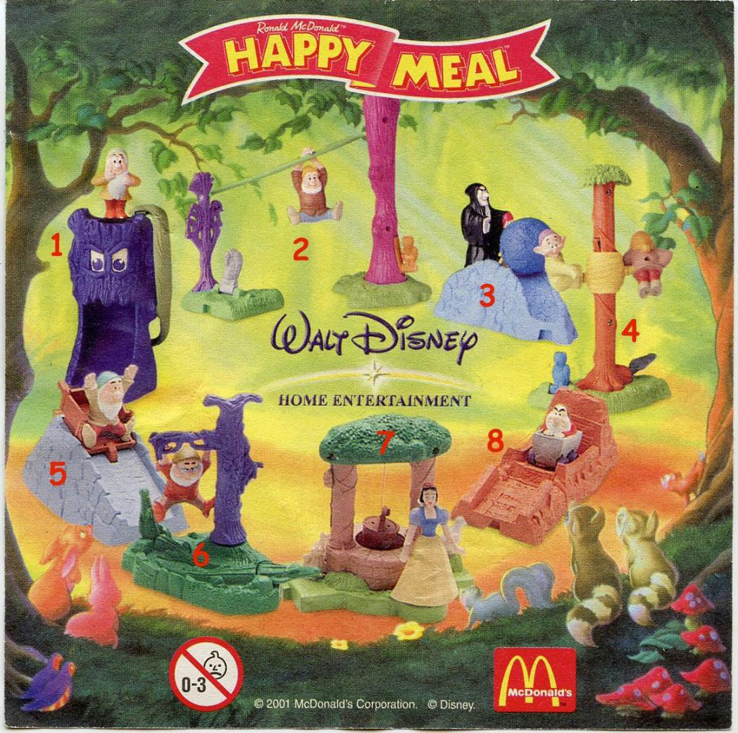 Filmic Light - Snow White Archive: McDonald's Snow White Happy Meal ...