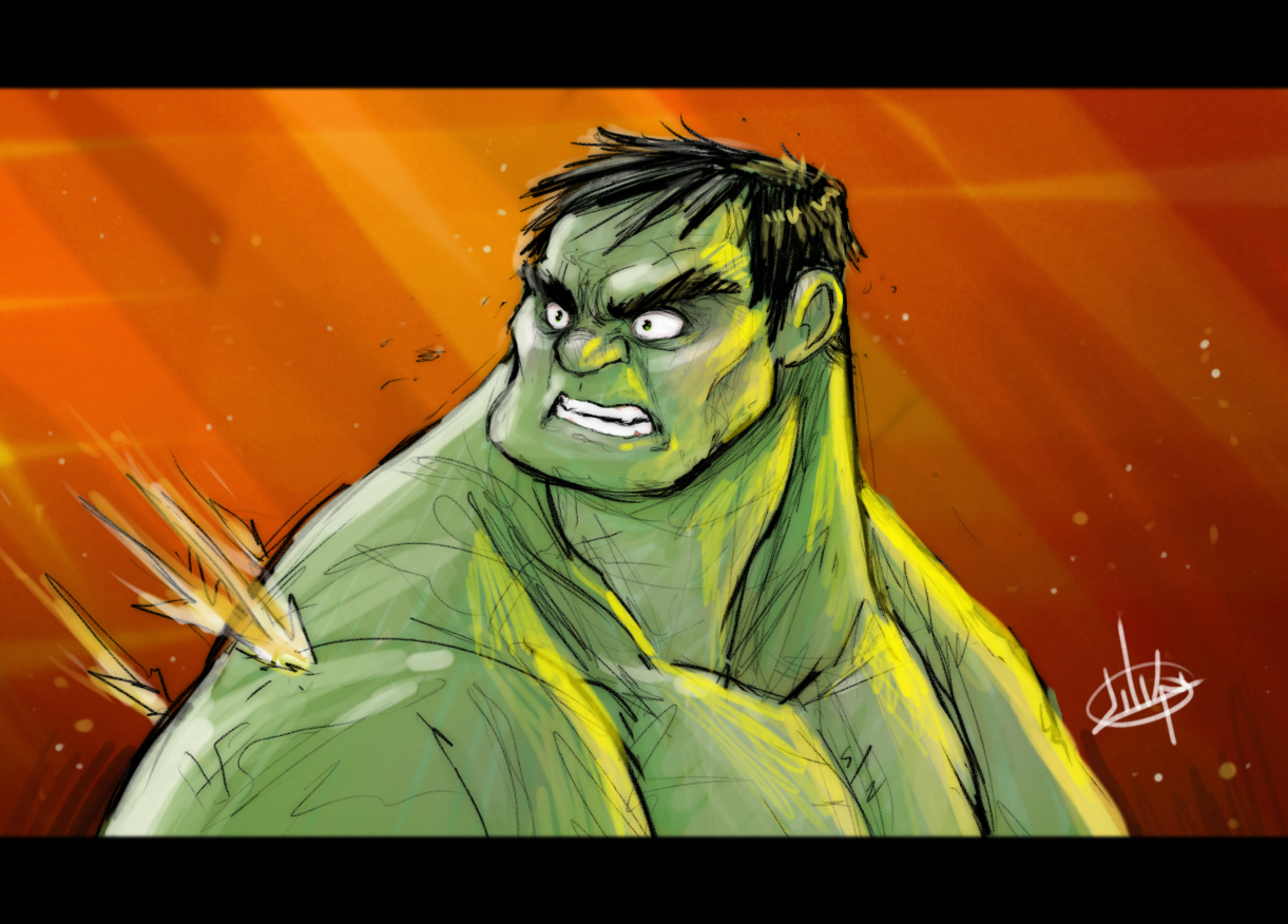 The art of Luigi Lucarelli: HULK RAGE!!!!
