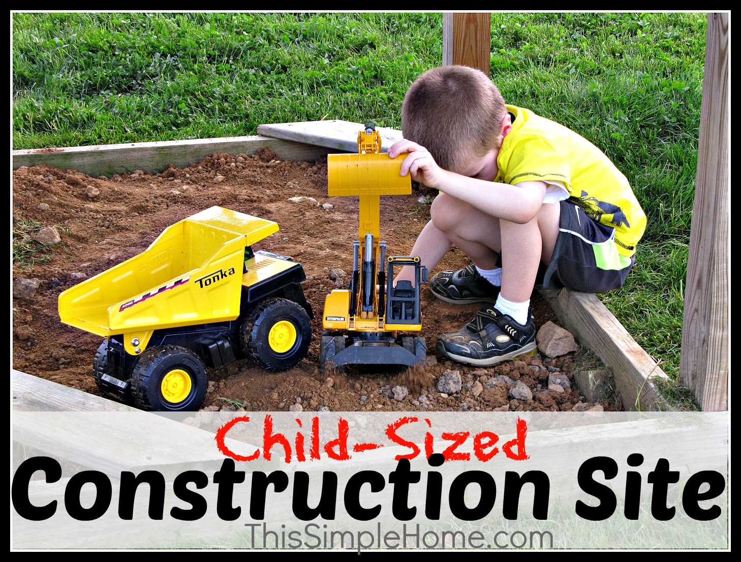 Children's Construction Site {DIY} - This Simple Home