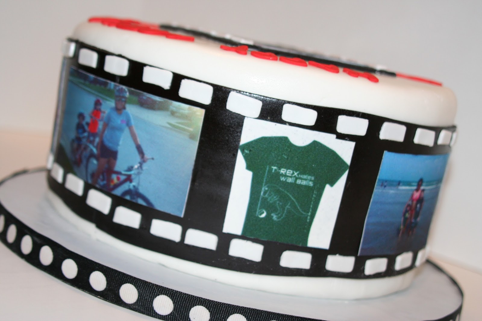 Edge Desserts: Film Reel Cake - A Perfect Milestone Birthday Cake