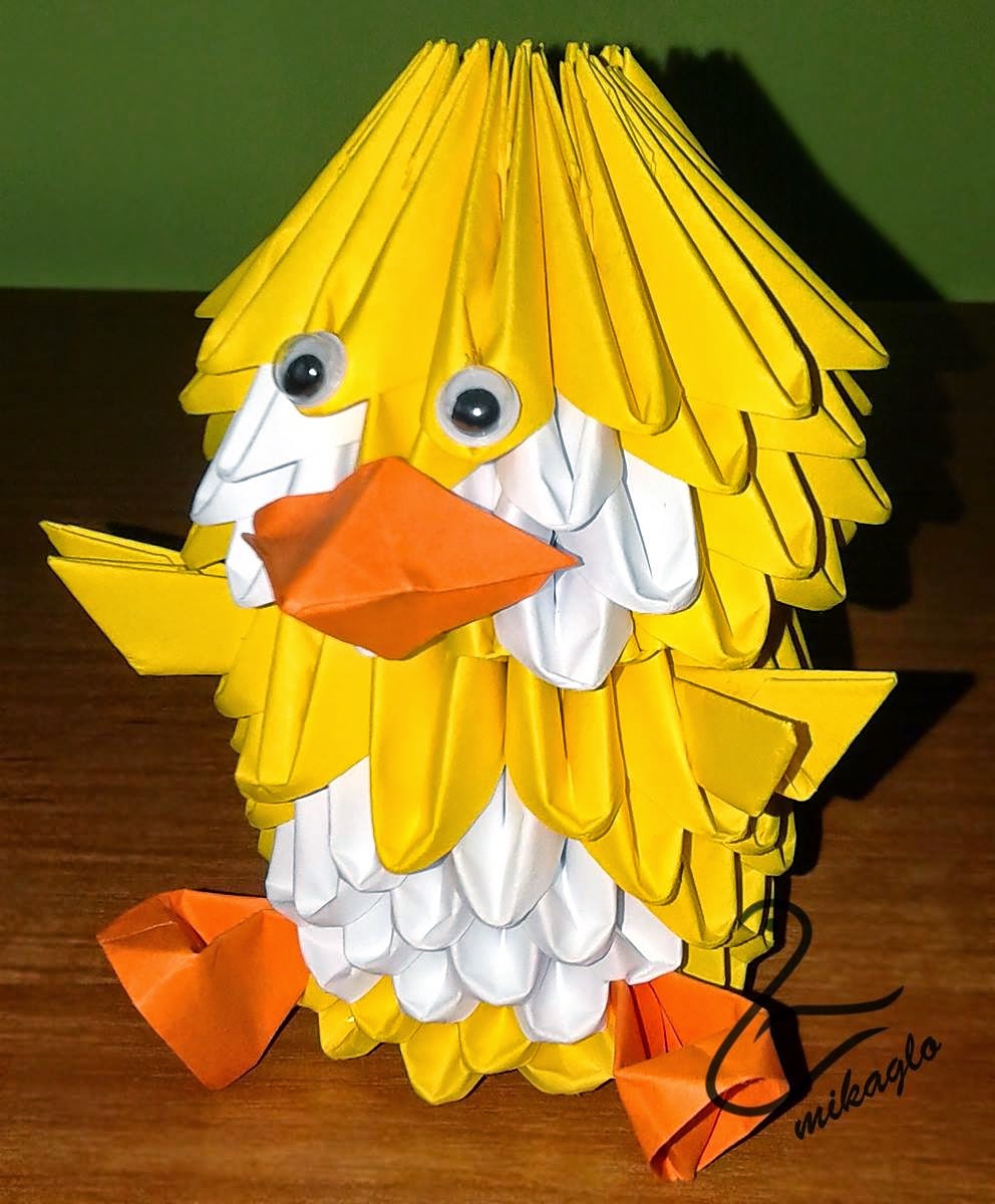 Origami 3d - mikaglo: 17. Kolorowe kaczuszki z origami / 3d origami ...