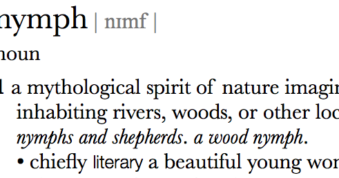 CP's A2 Media Blog: An Insight Into Nymphs