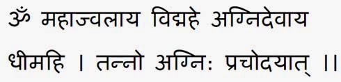 Agni Mantra dedicated to Hindu fire god – Agni Gayatri Mantra Text in ...