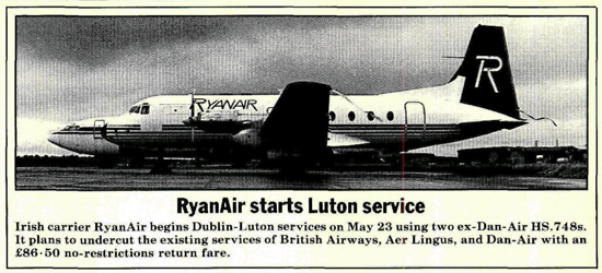 First Versions: Ryanair