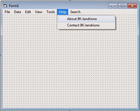 Anak Nenek: Cara Membuat Menu Bar di VB (Visual Basic)