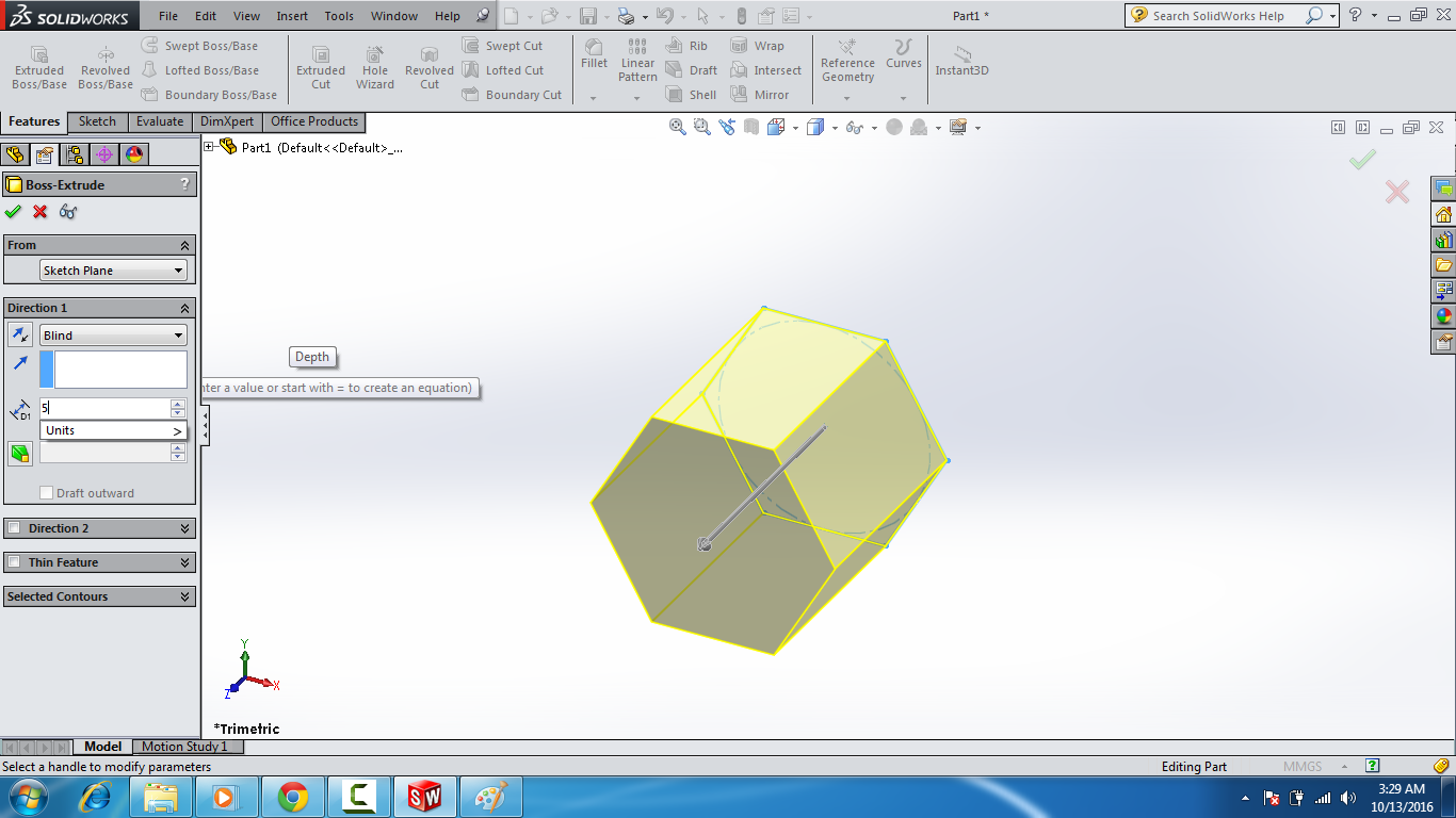 belajar solidworks cara membuat baut dengan costemic thread dan drawing-nya