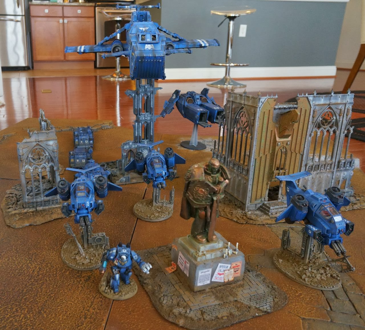 40k Hobby Blog: Thunderhawk Flying Base WIP