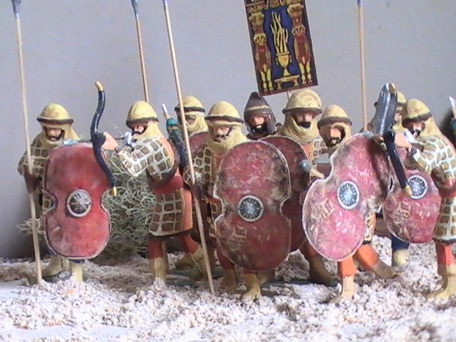 modelismo en soldados verdes: ejercito persa. Infanteria