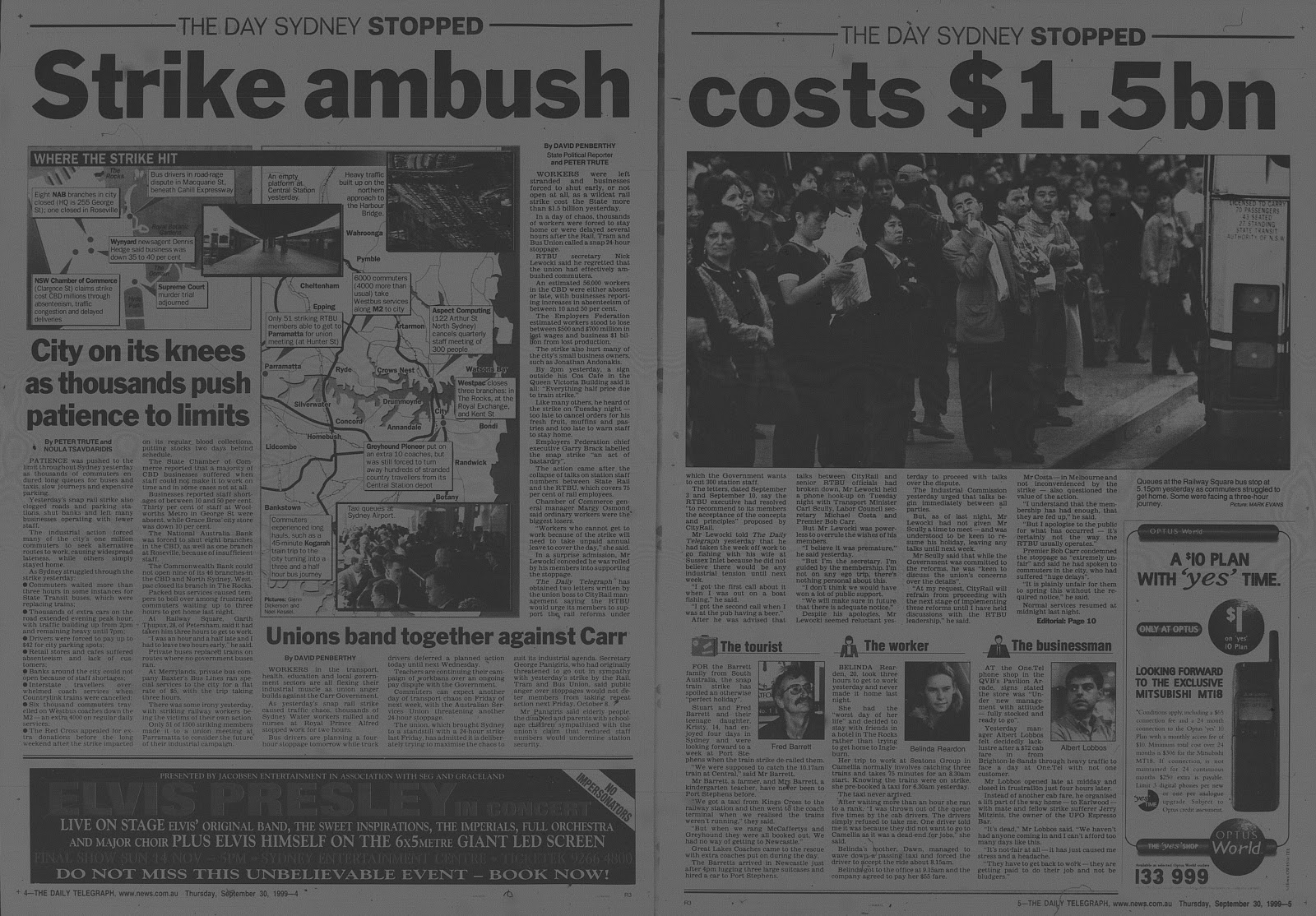 Fab Sydney Flashbacks: MAJOR EVENT: Cityrail Strike (1999)