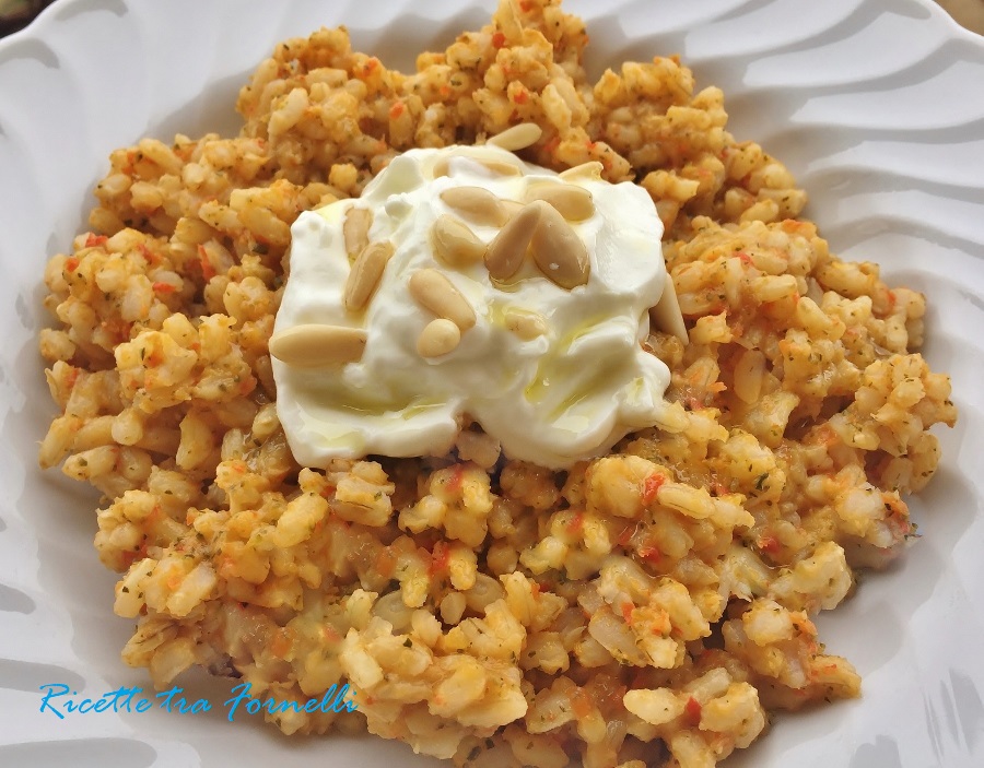 Ricette tra i fornelli: Riso Integrale con crema di Peperoni e Yogurt Greco