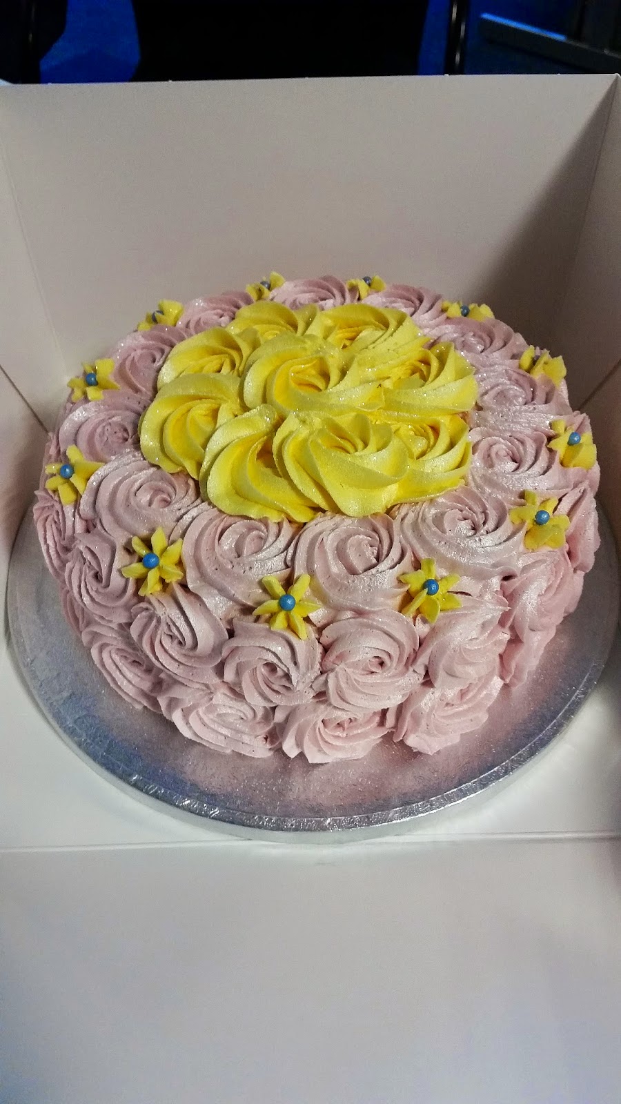 Lemon Rose Cake for a Comic Relief Bake Off
