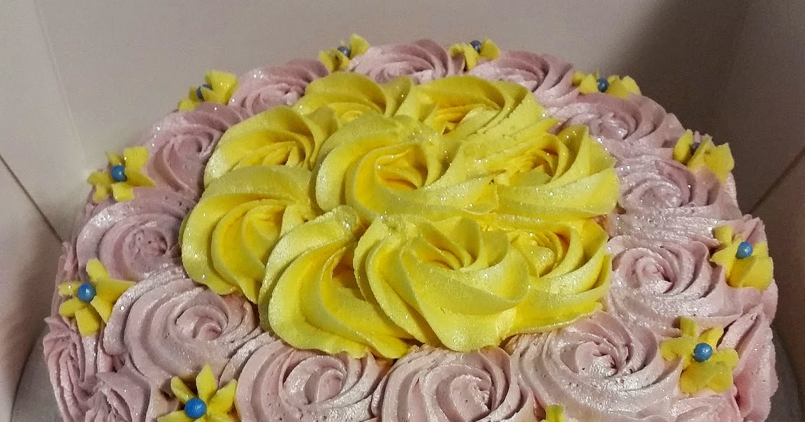 Lemon Rose Cake for a Comic Relief Bake Off