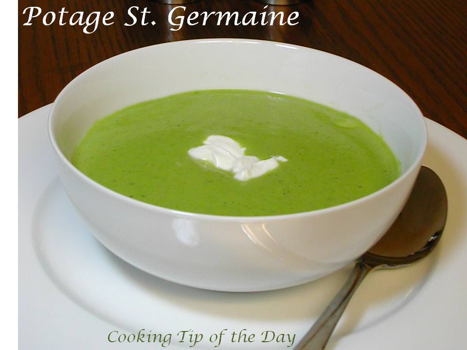 Cooking Tip of the Day: Potage St. Germain - Fresh Pea Soup