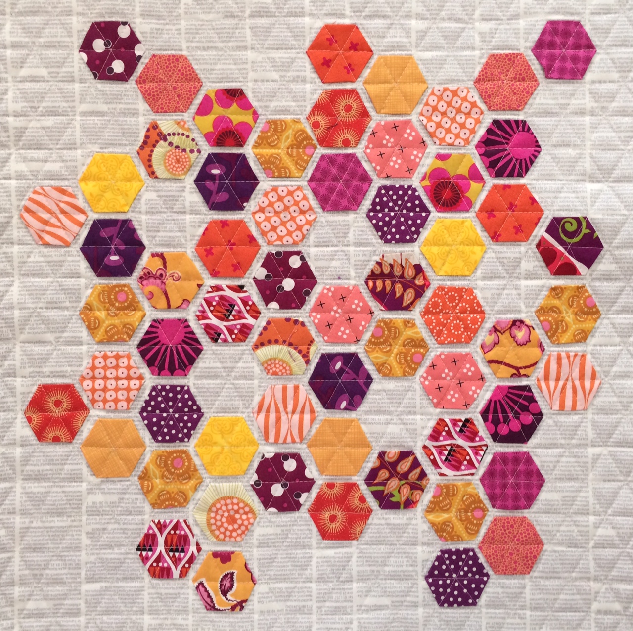 Quiltmanufaktur-Blog: Modern Hexies - Hexiesets von Allie and the Dude