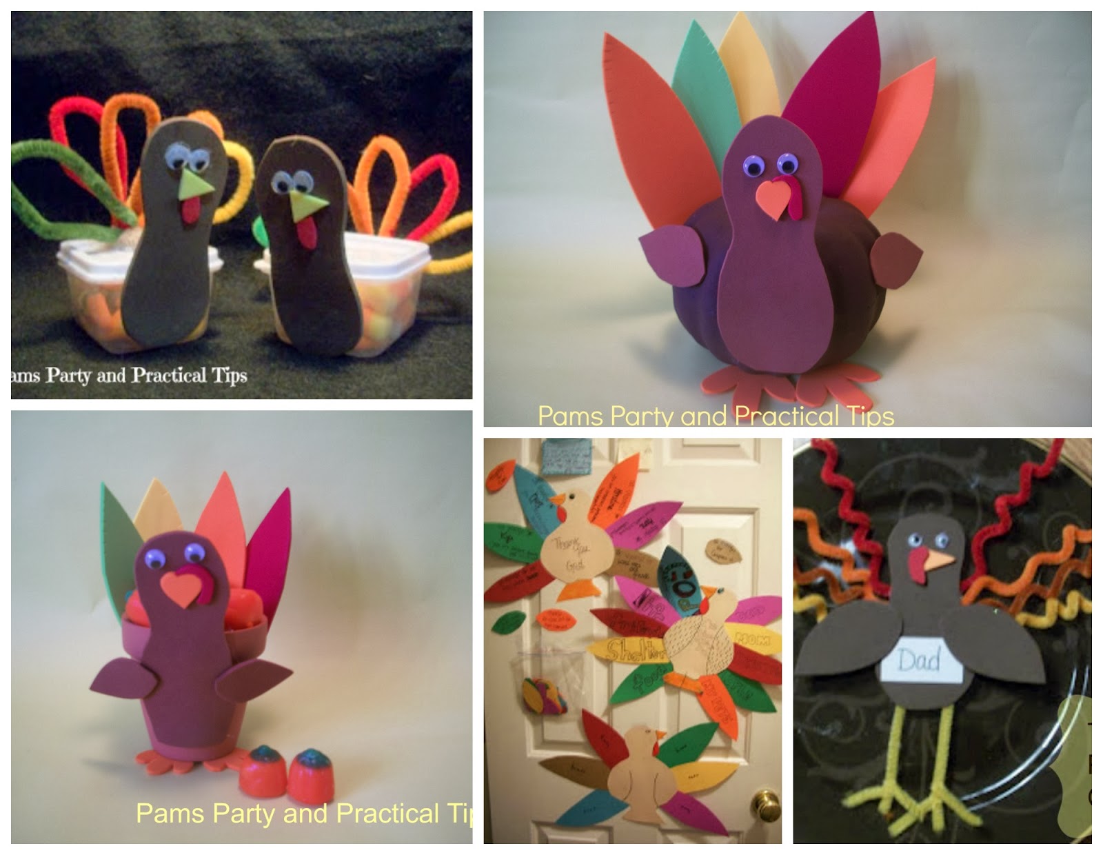 Pams Party & Practical Tips: It's Time for Crafting Turkeys