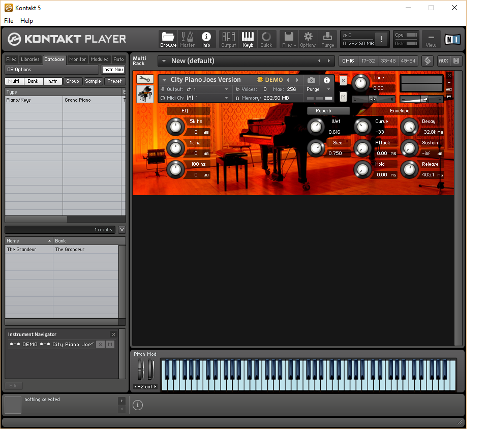 Um Pianista "Desajeitado": Uma breve análise do Kontakt - Parte 1